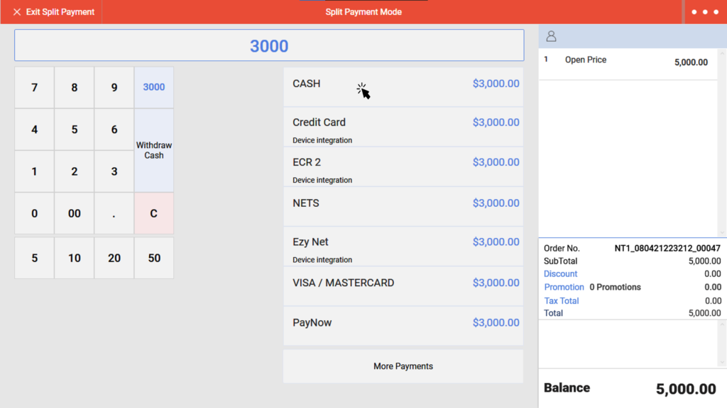 How to split payment | EPOS POS System