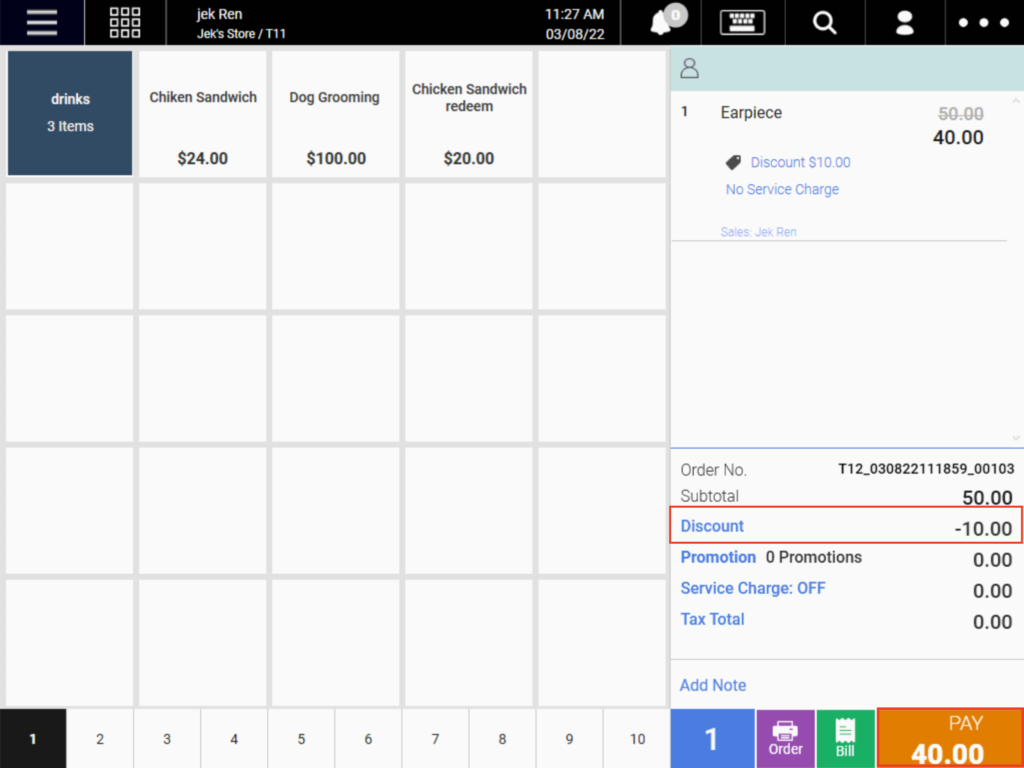 How to apply and remove discount(s) | EPOS POS System