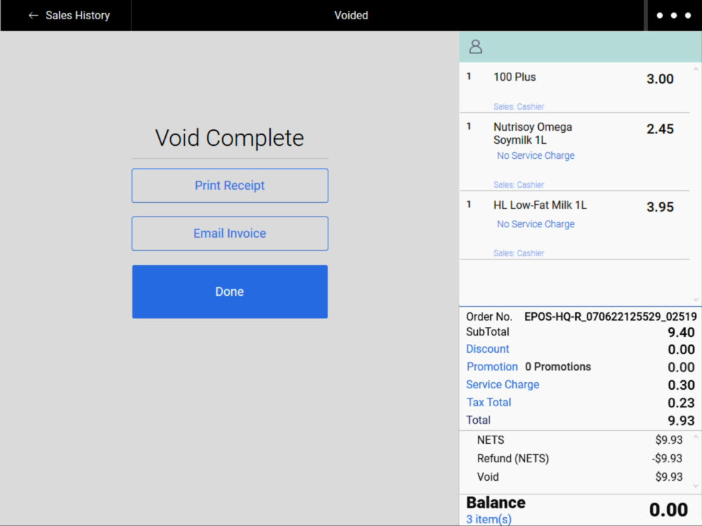 How to void order(s) | EPOS POS System
