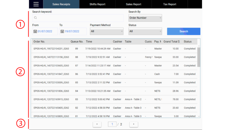 Sales Receipt | EPOS POS System