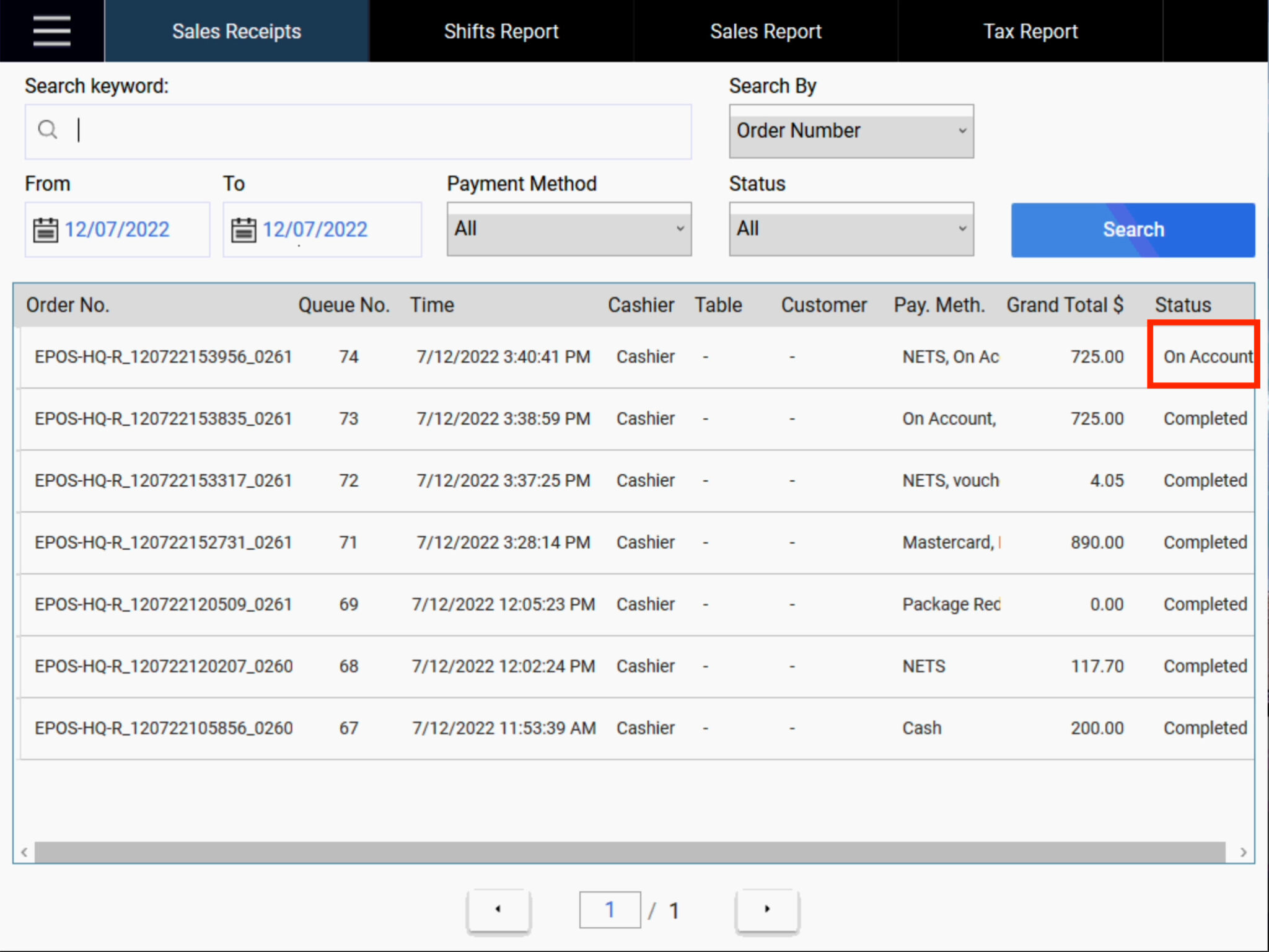How to pay on-account | EPOS POS System