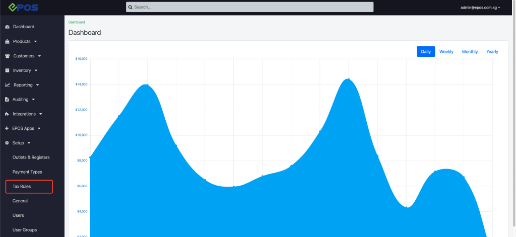 Updating Tax Rates | EPOS POS System