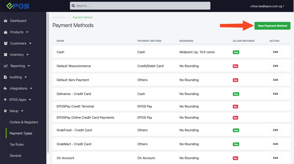 Create a Payment Method | EPOS POS System