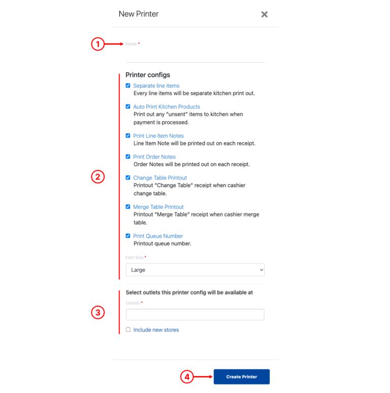 Creating a New Kitchen Printer | EPOS POS System