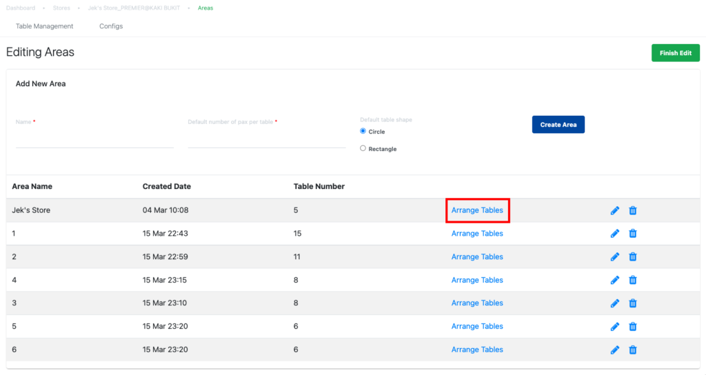 Creating and Managing Table Layout | EPOS POS System
