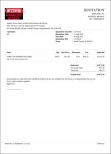 Exporting Quotation to PDF | EPOS POS System