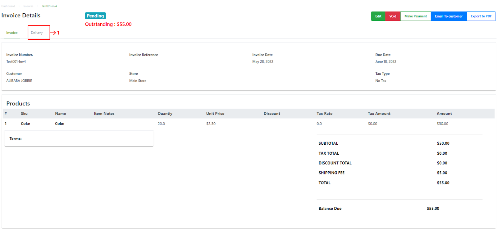 Create A Delivery Order | EPOS POS System