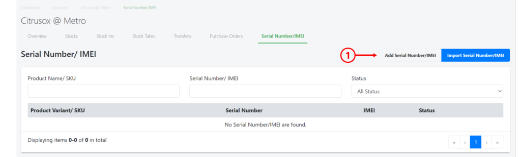 Adding Serial Numbers/IMEI to Serial Number Products | EPOS POS System