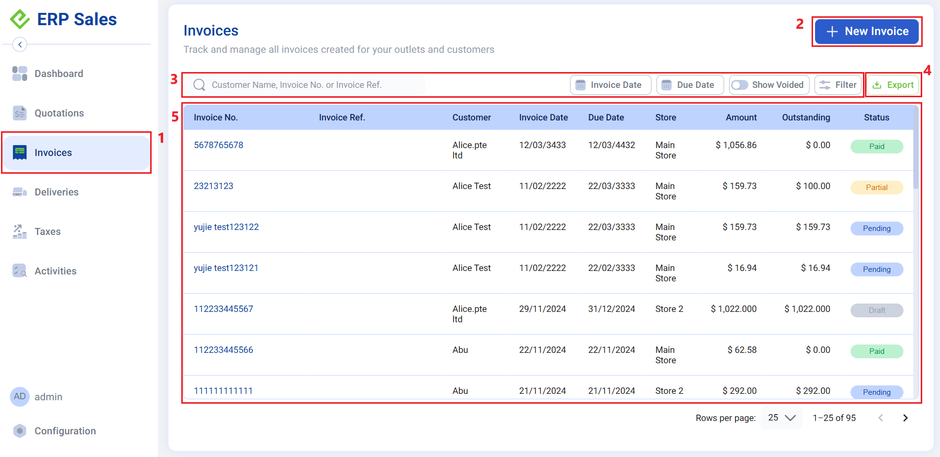 Manage Invoice Statuses | EPOS POS System