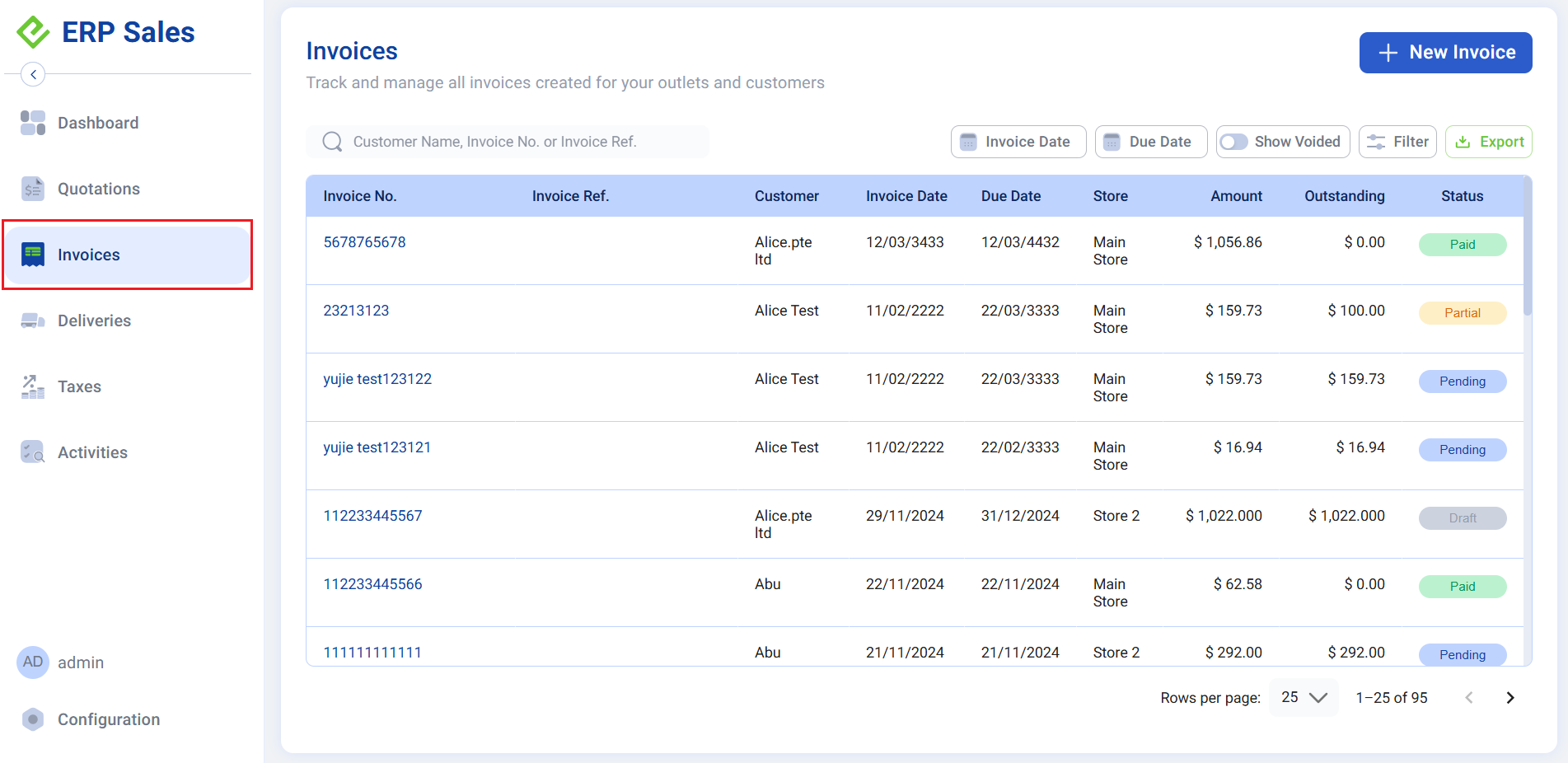 Manage Invoice Statuses | EPOS POS System