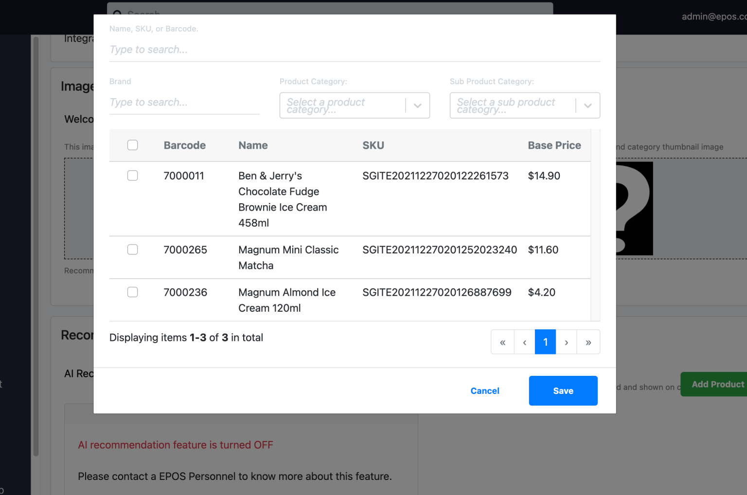 Web App Store Configurations | EPOS POS System