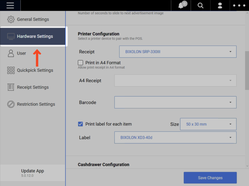 Label Printing | EPOS POS System