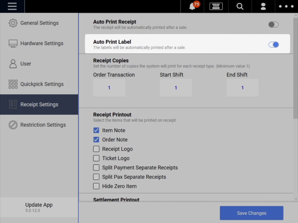 Label Printing | EPOS POS System