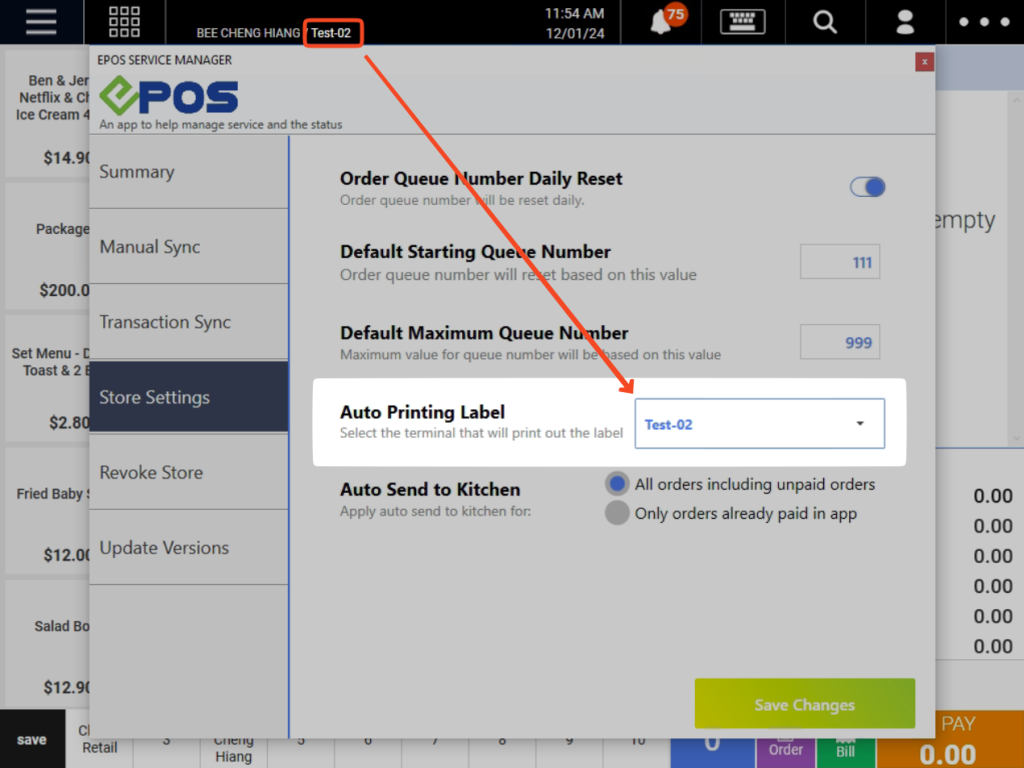 Label Printing | EPOS POS System