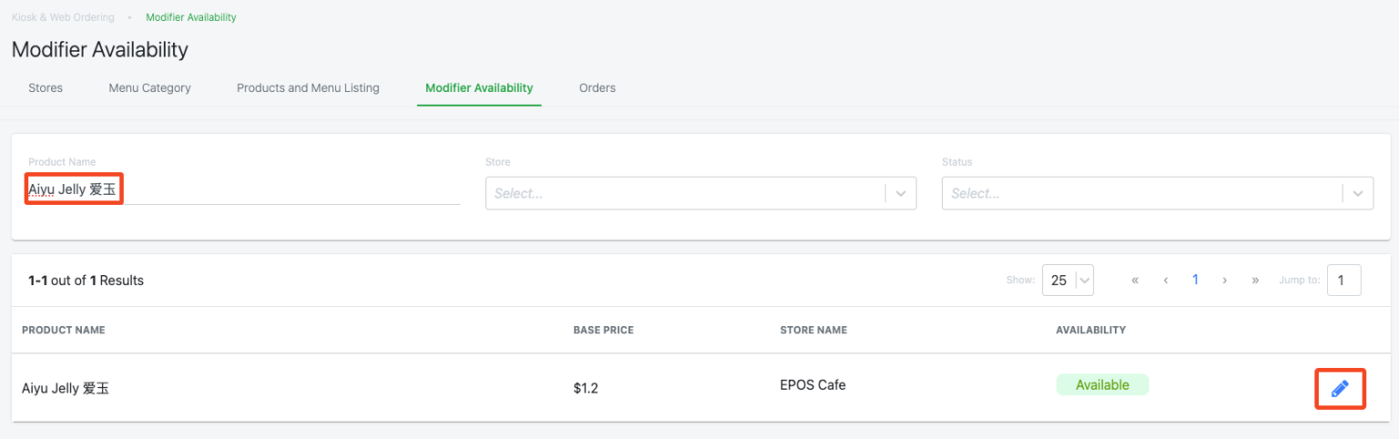 Modifiers | EPOS POS System