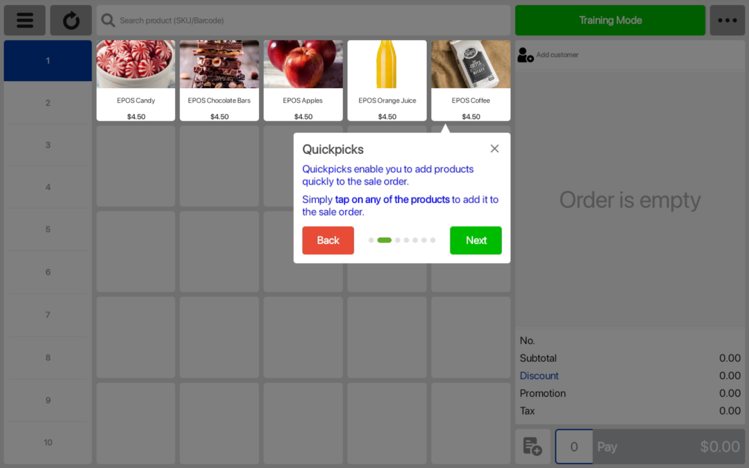 Training Mode | EPOS POS System