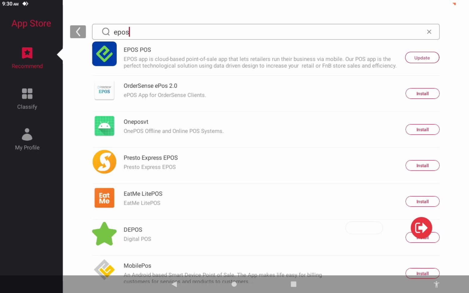 Update POS | EPOS POS System