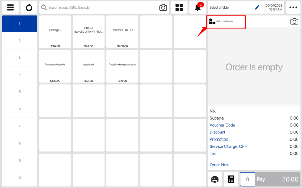Create New Customer | EPOS POS System