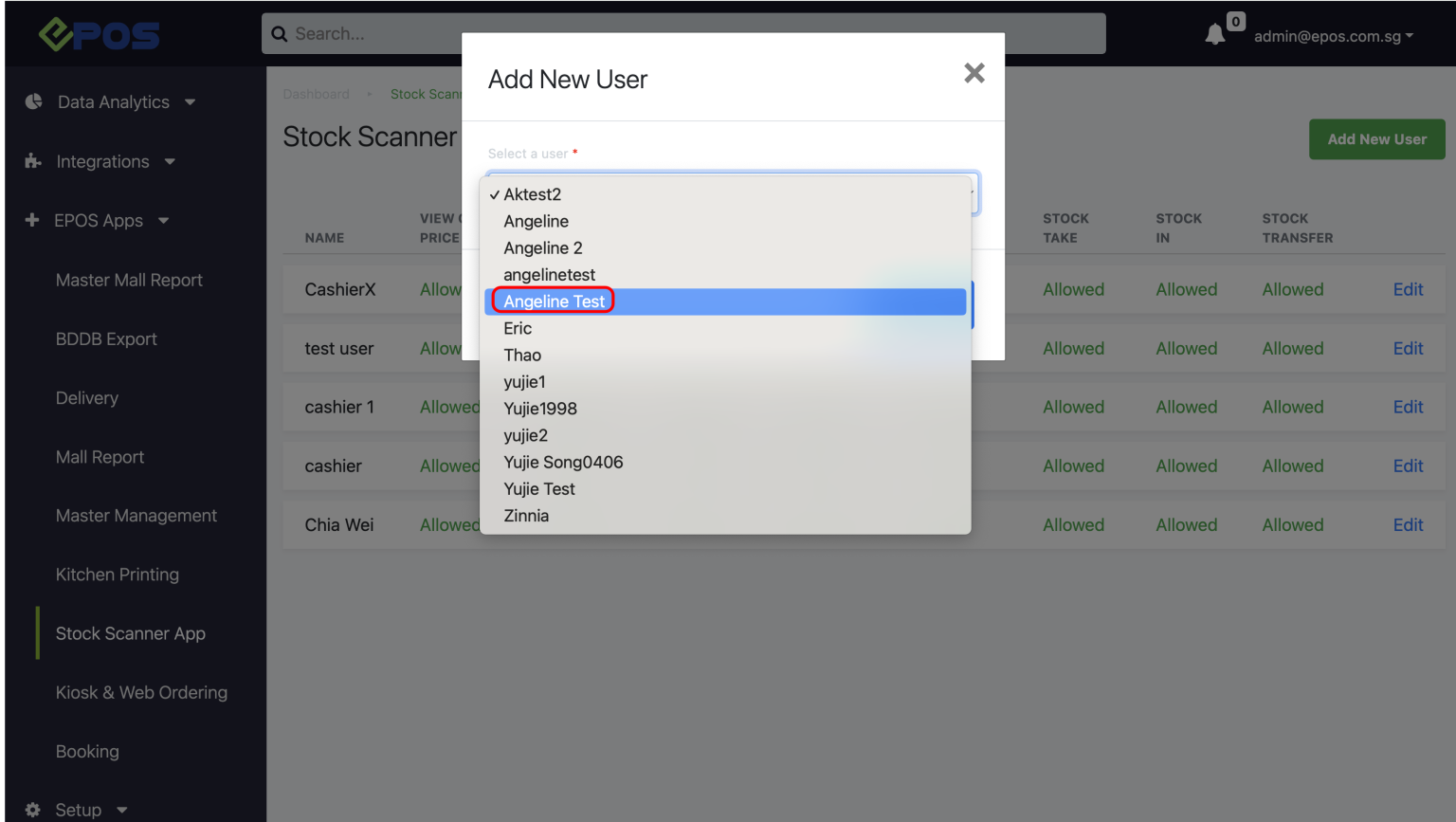 Set up staff access | EPOS POS System